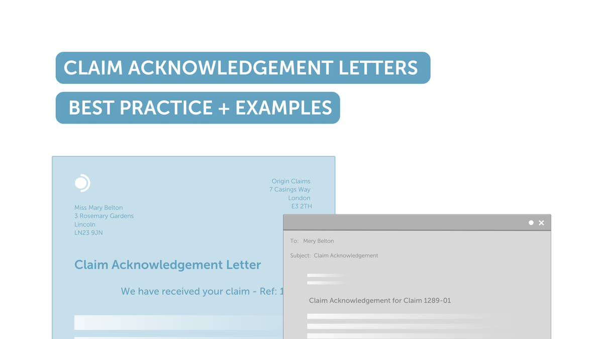 Claim Acknowledgement Letters Best Practice + Examples